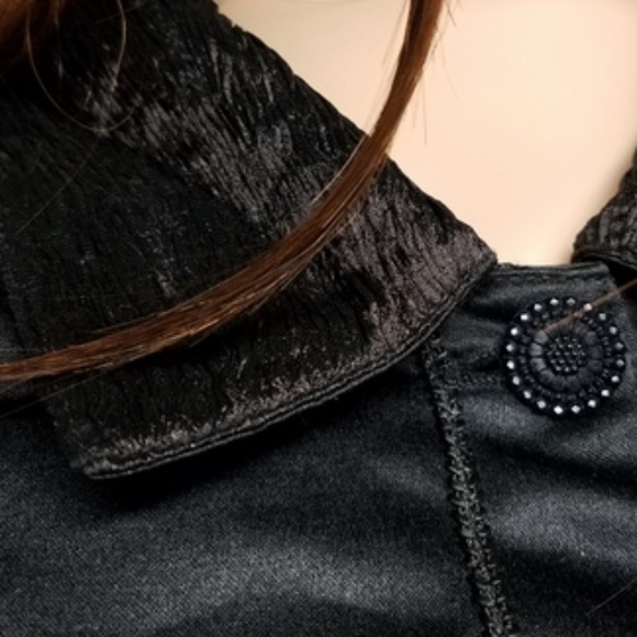 Anage | Jackets & Coats | Anage Vintage Nwt Black Beaded Stitched ...